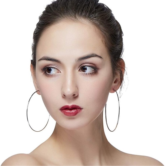Jewelry | New Hypoallergenic Extra Large Big Thin Hoop Earrings | Poshmark